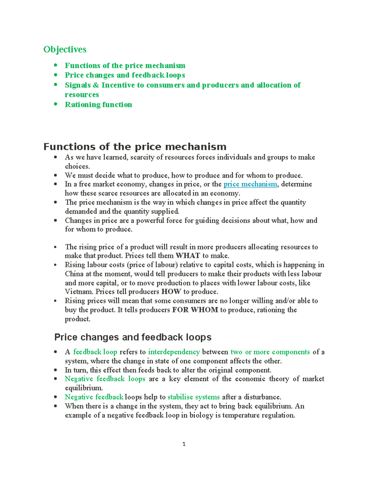 2.3. 2 Equilibrium - Microeconomics - Objectives Functions of the price ...