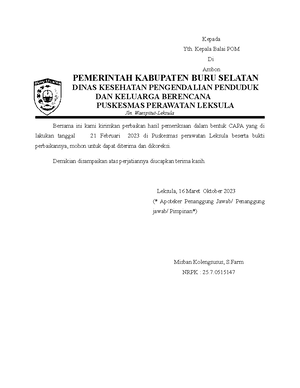 Surat Keterangan Catin - PEMERINTAH KABUPATEN BURU SELATAN DINAS ...