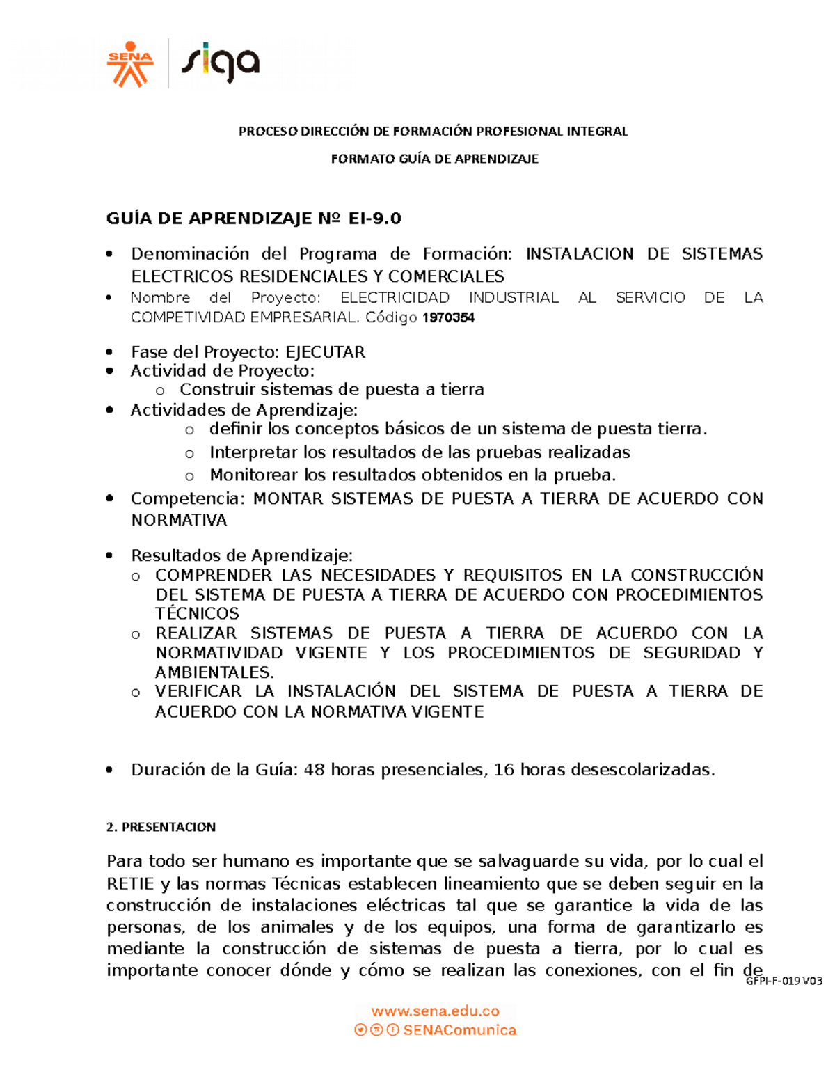 GFPI-F-019 GUIA DE Aprendizaje - EI SPT-Modelo - PROCESO DIRECCIÓN DE FORMACIÓN PROFESIONAL ...