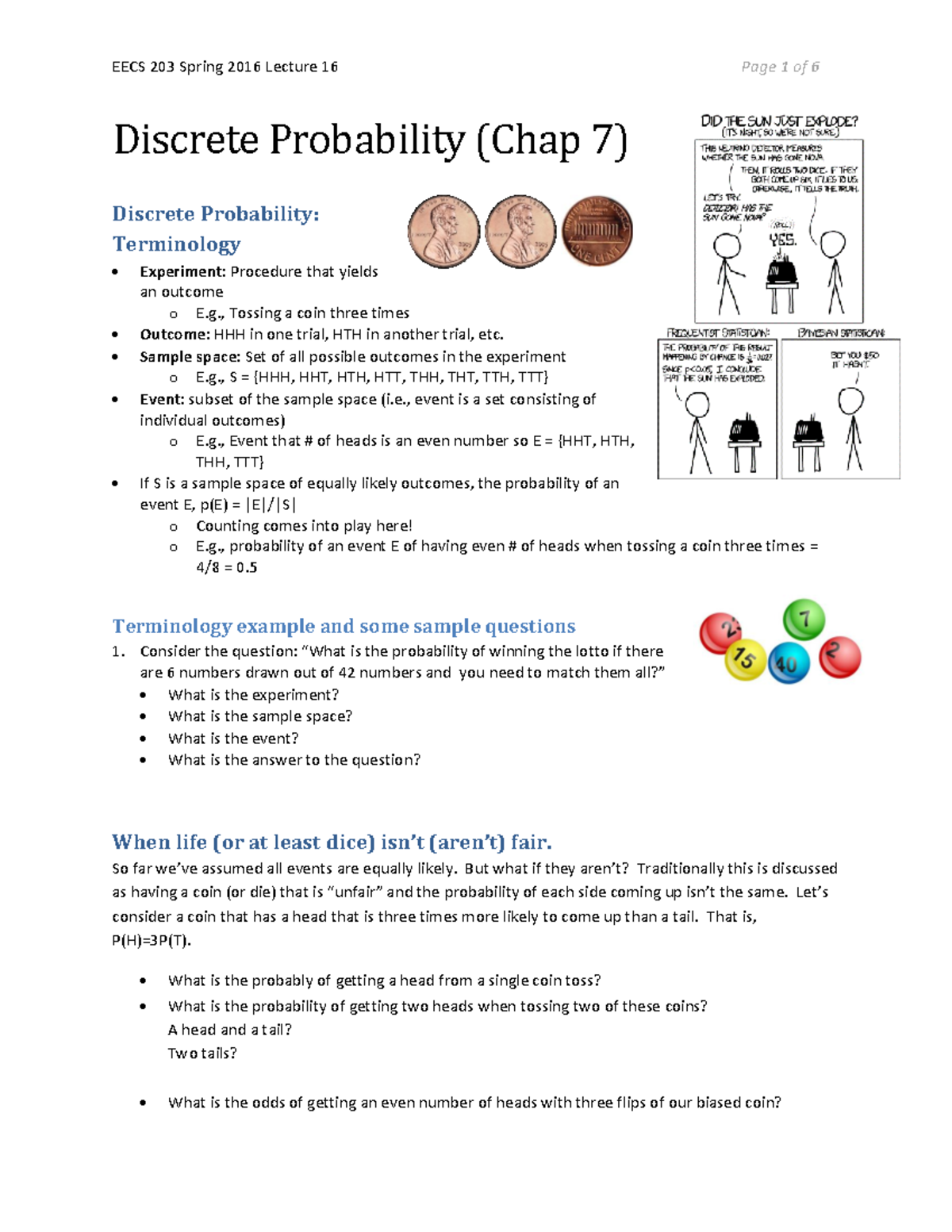 Finish probability, (maybe) start on recurrsion - Discrete Probability ...
