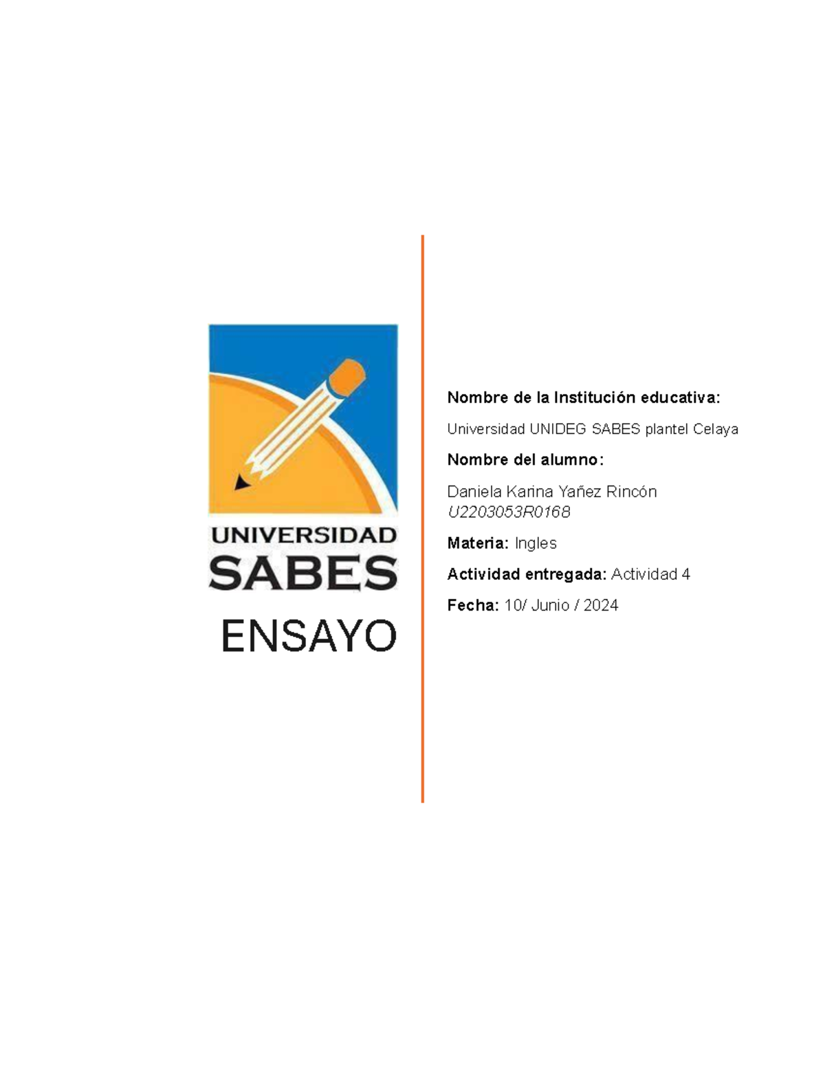 Yañez-Daniela-Ensayo - ENSAYO Nombre de la Institución educativa ...