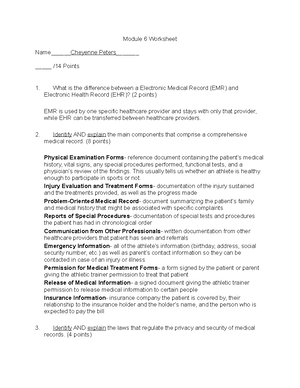 Module 5 Worksheet - completed assignment - Module 5 Worksheet Name ...