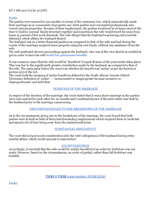 SSA Exam Law of Persons and the Family December 2021 - 1 PROGRAM : LLB ...