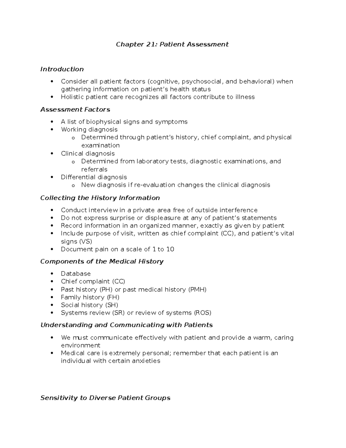 Chapter 21 - Patient Assesment - Chapter 21: Patient Assessment ...