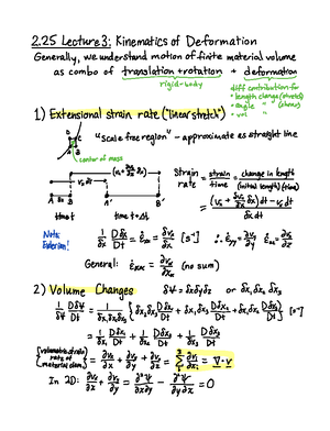2.25 (Advanced Fluids Mechanics) Lecture 2 - 2 25 Lecture 2 Eulerean ...