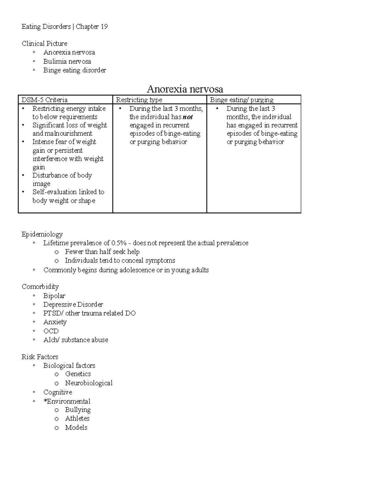 Eating disorders mental health - Eating Disorders | Chapter 19 Clinical ...