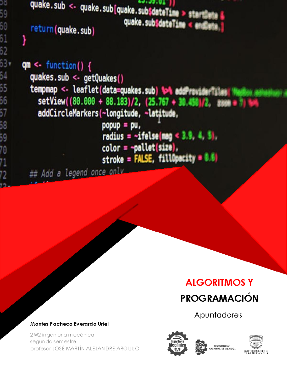 apuntadores en códigos - ALGORITMOS Y PROGRAMACIÓN Apuntadores Montes ...