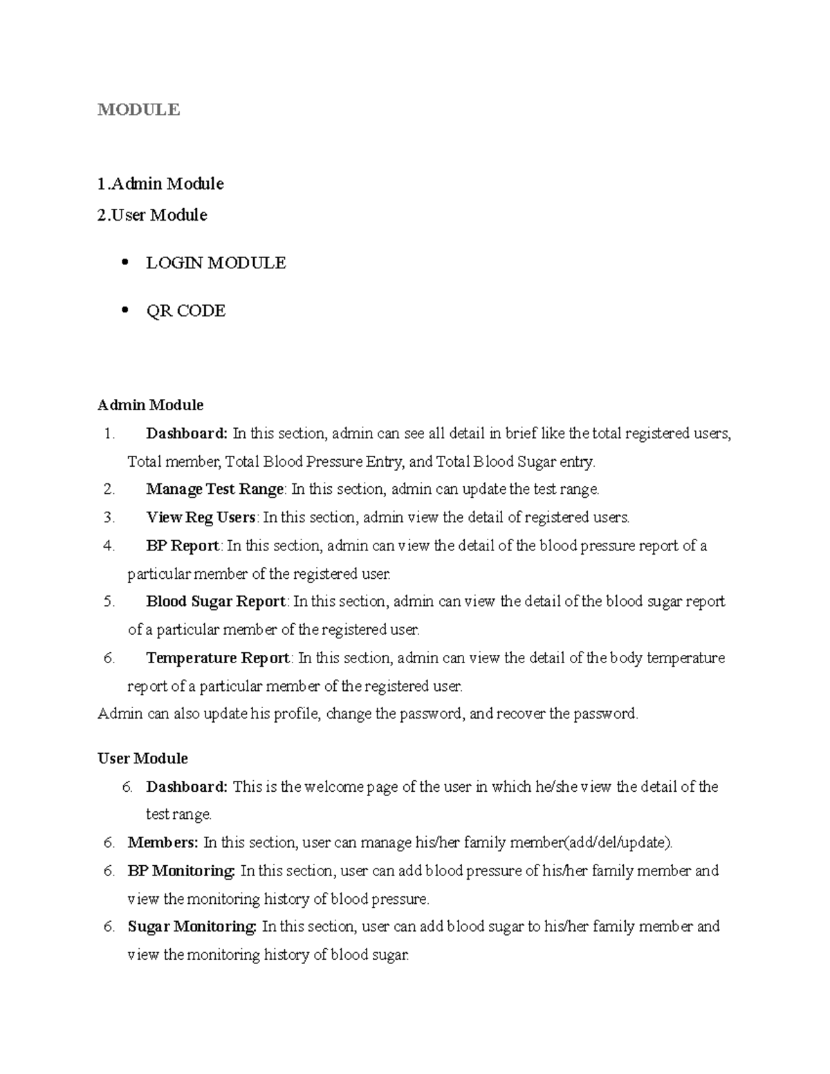 QR CODE - Nothing - MODULE 1 Module 2 Module LOGIN MODULE QR CODE Admin ...