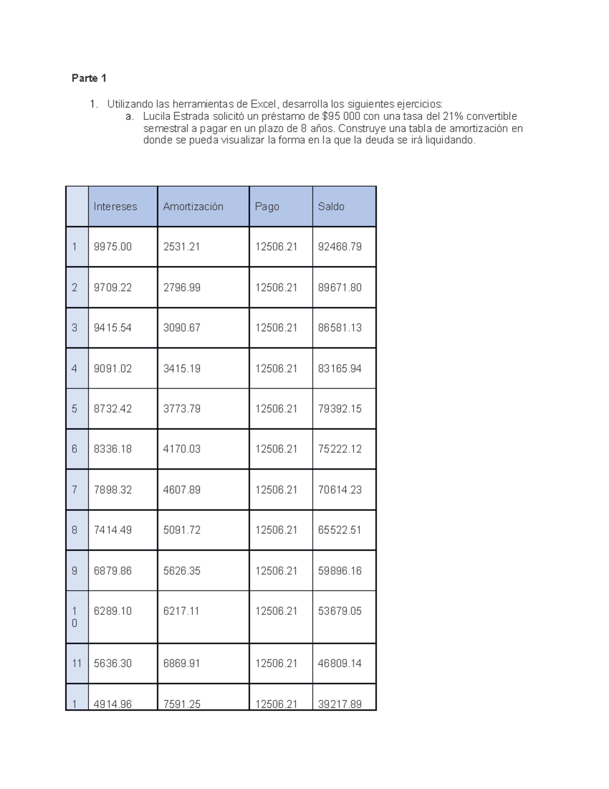 Evidencia 2 Matematicas Financieras - Parte 1 Utilizando las ...