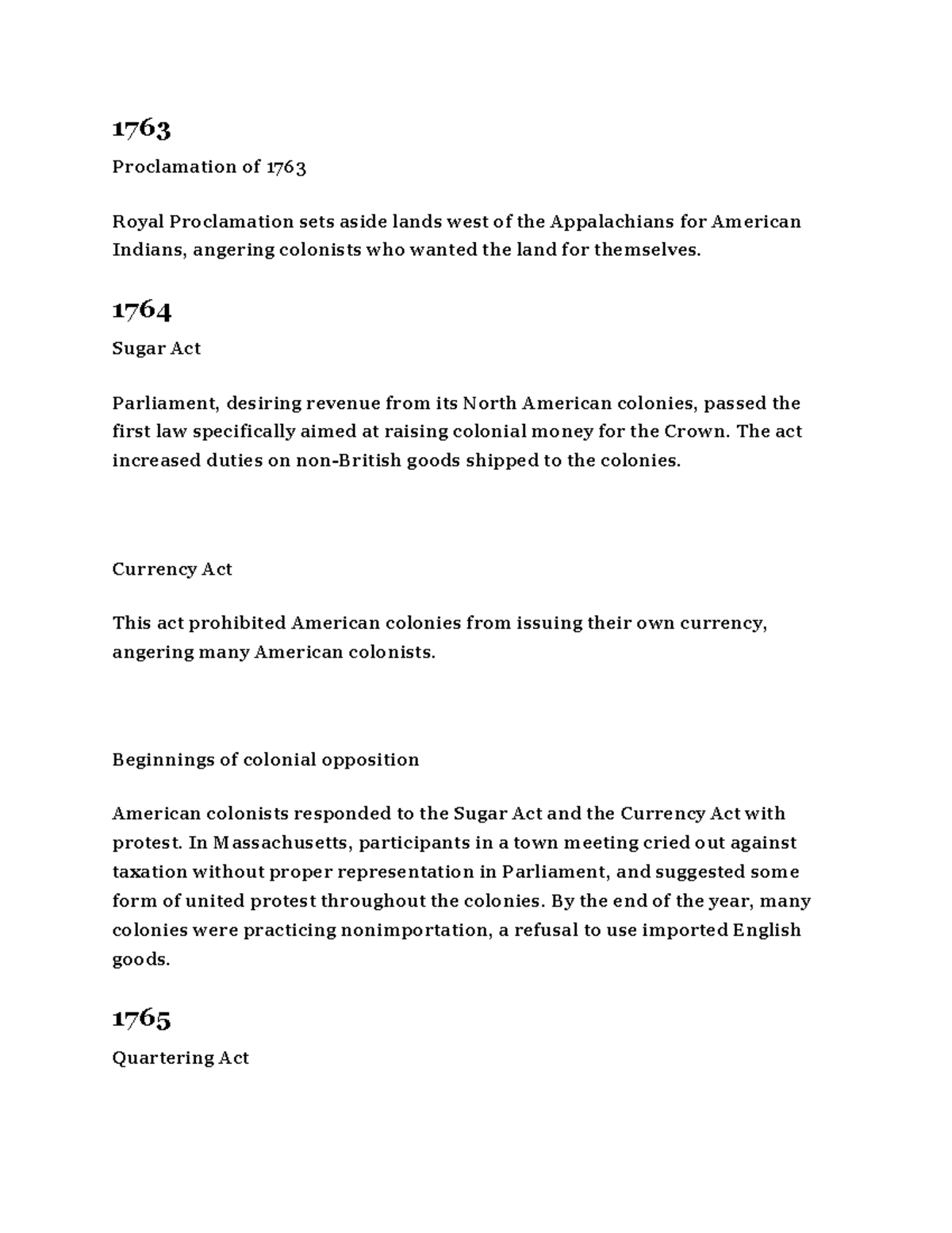 Us history - simple - 1763 Proclamation of 1763 Royal Proclamation sets ...