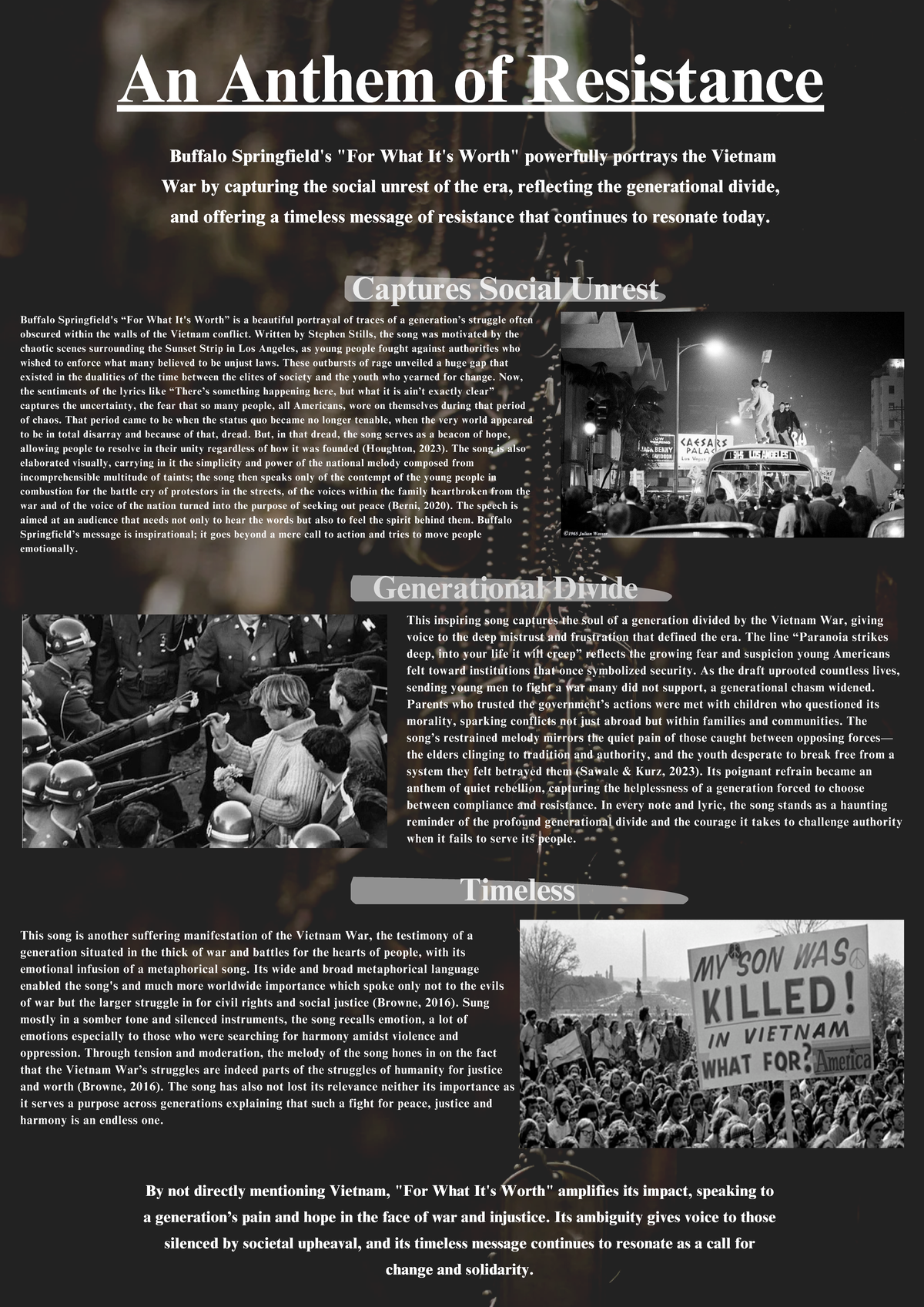 rhetorical analysis poster - Captures Social Unrest Timeless Buffalo ...