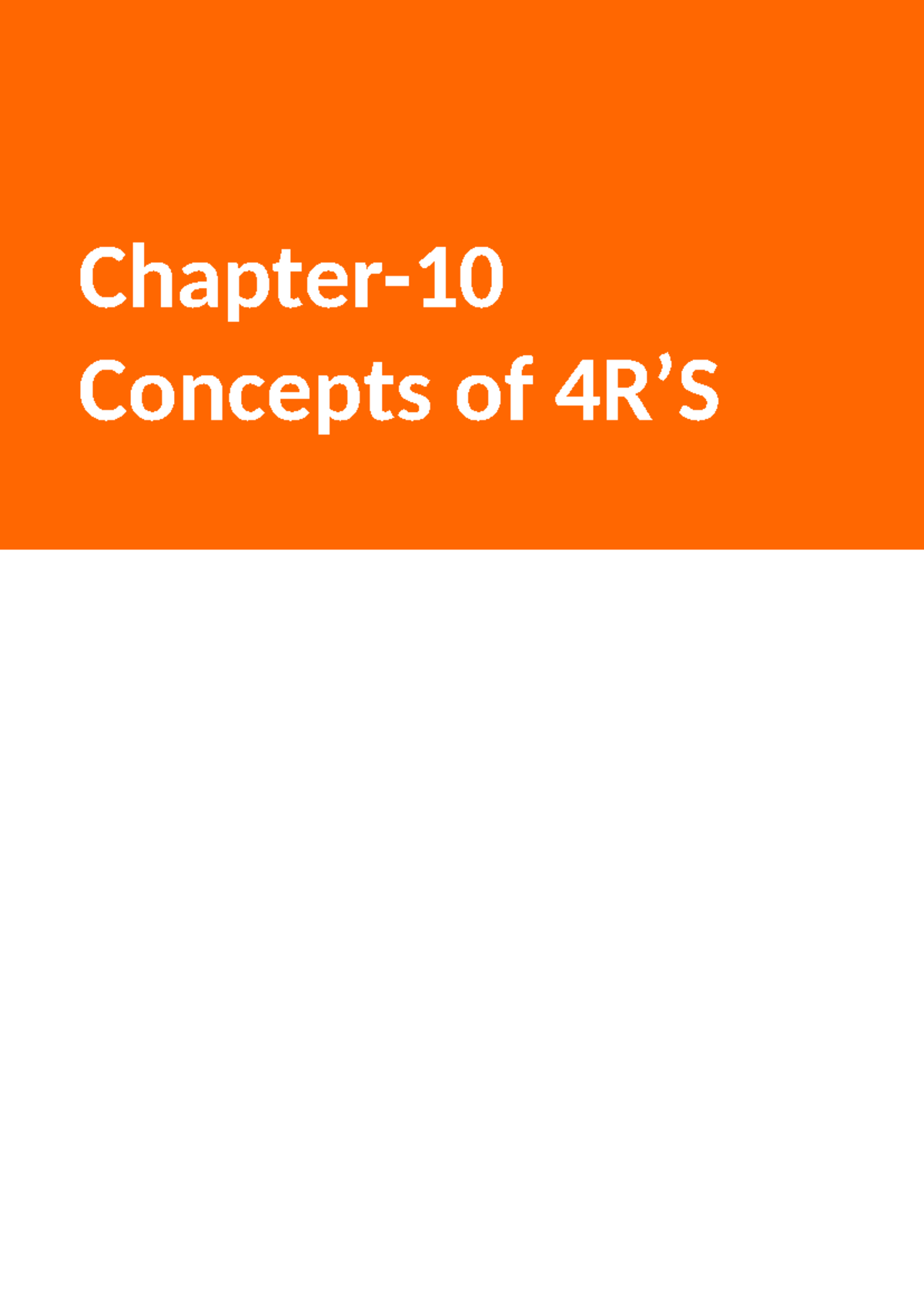 Concept of 4R's 8 - civil engineering - Chapter- 10 Concepts of 4R’S ...
