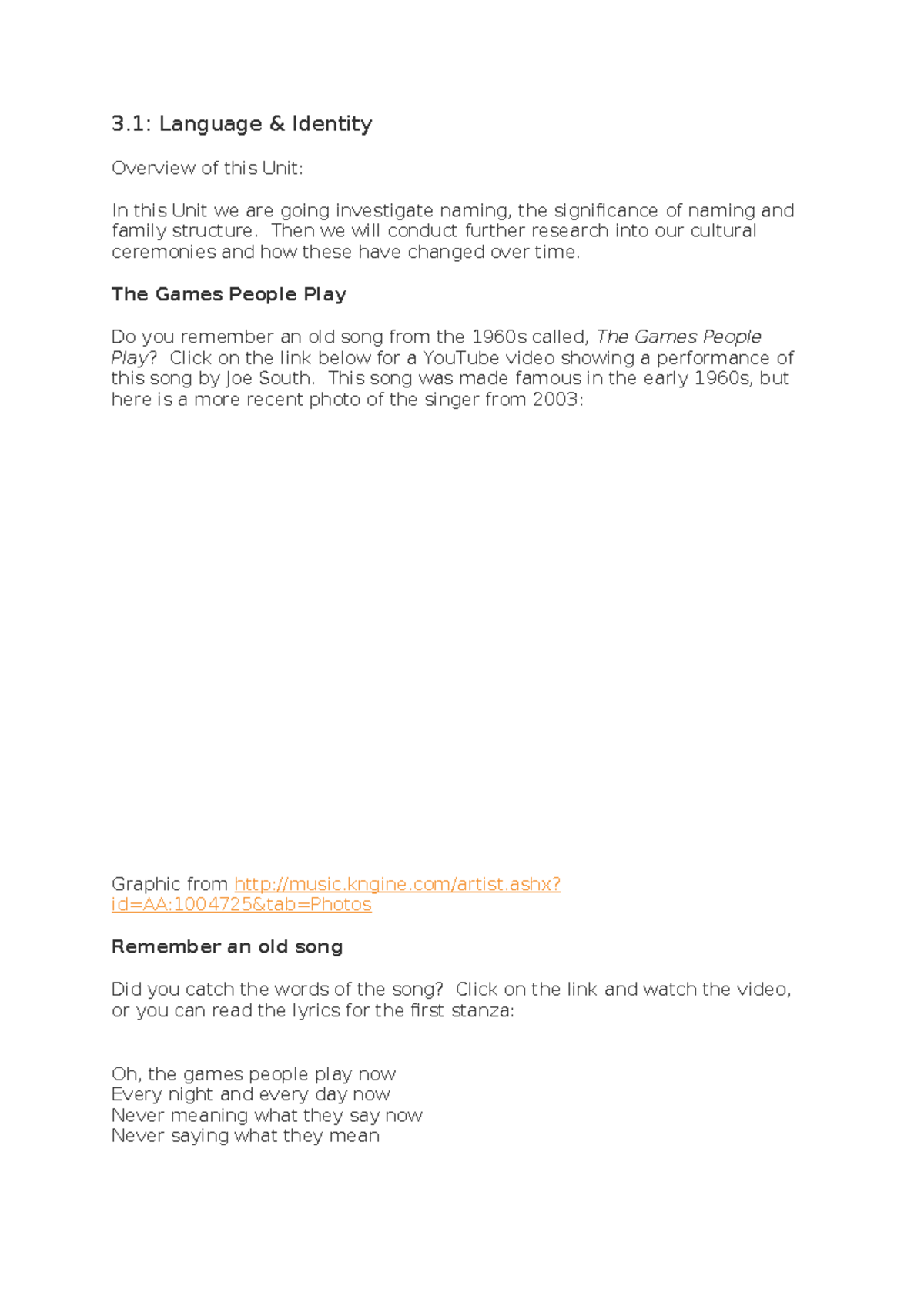 Learning unit 3 AFL1501 - 3: Language & Identity Overview of this Unit ...