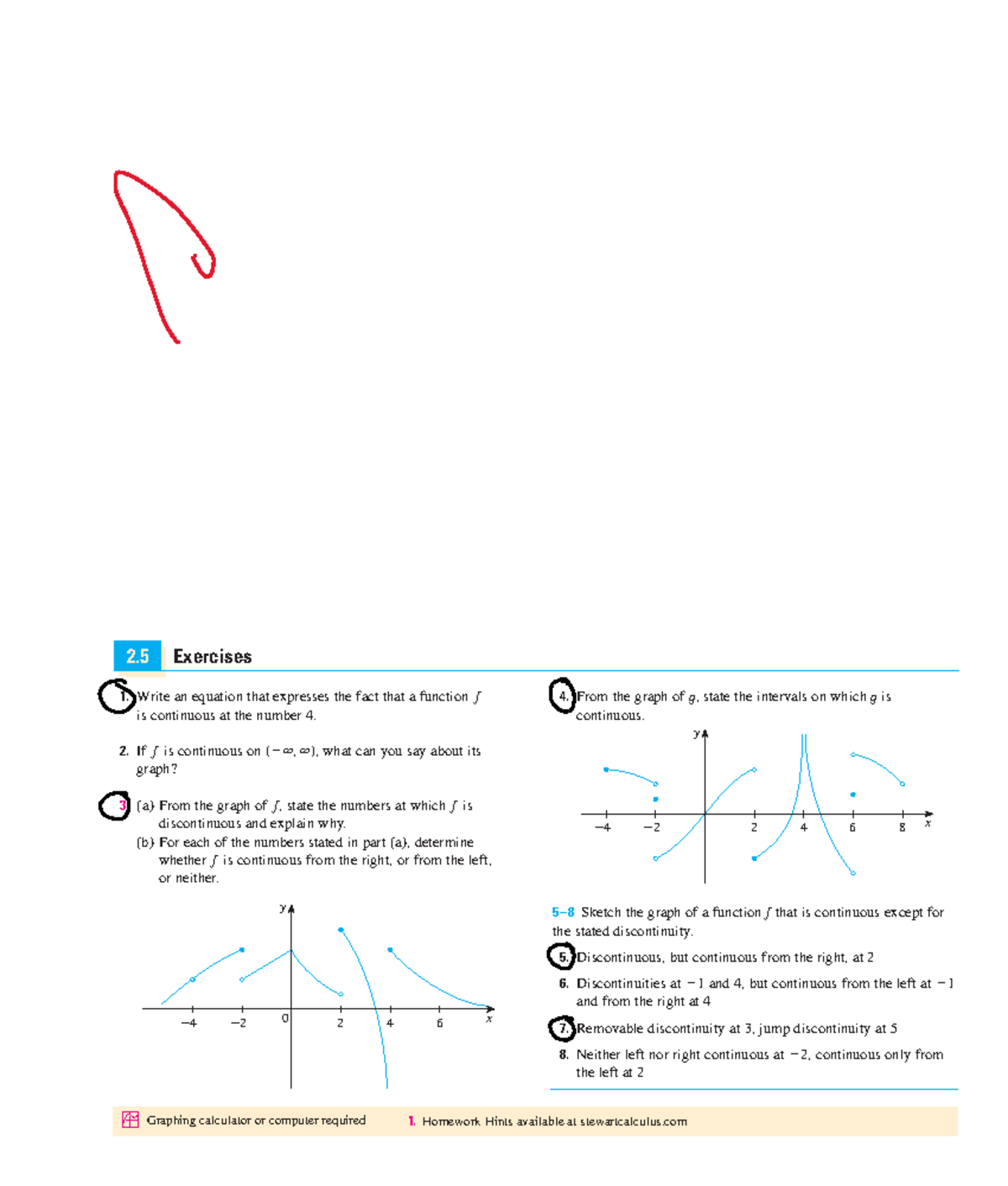 TUT 2 - SECTION 2 CONTINUITY 127 Write an equation that expresses the ...