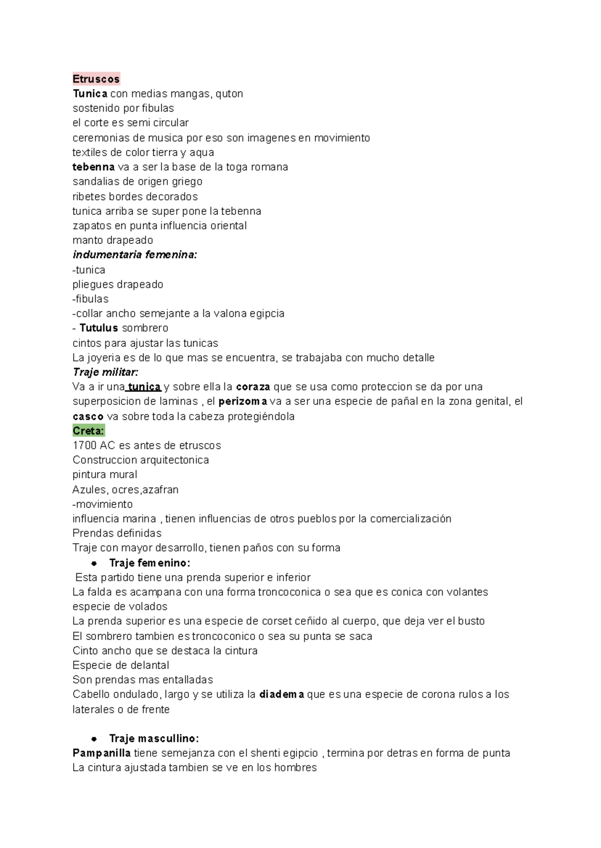 Historia del traje - Etruscos Tunica con medias mangas, quton sostenido ...