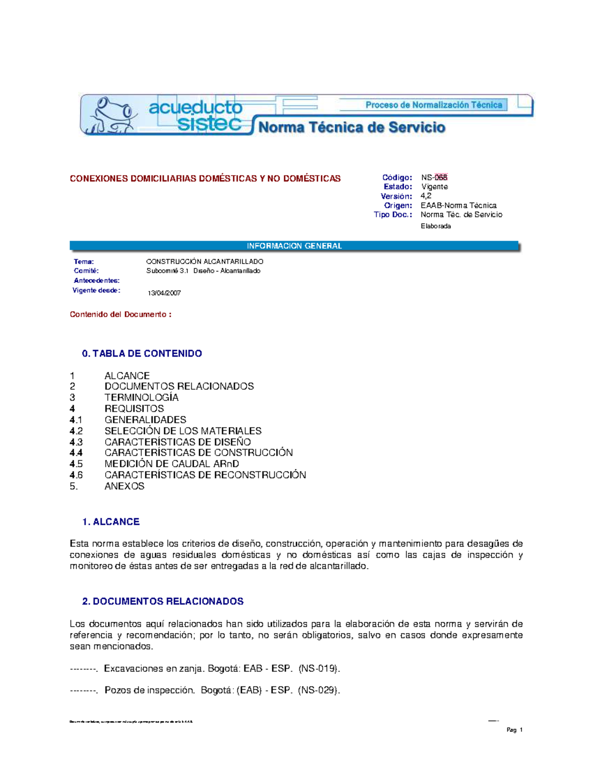 Ns-068 compress - Norma tecnica 068 EAAB - Documento controlado, su ...