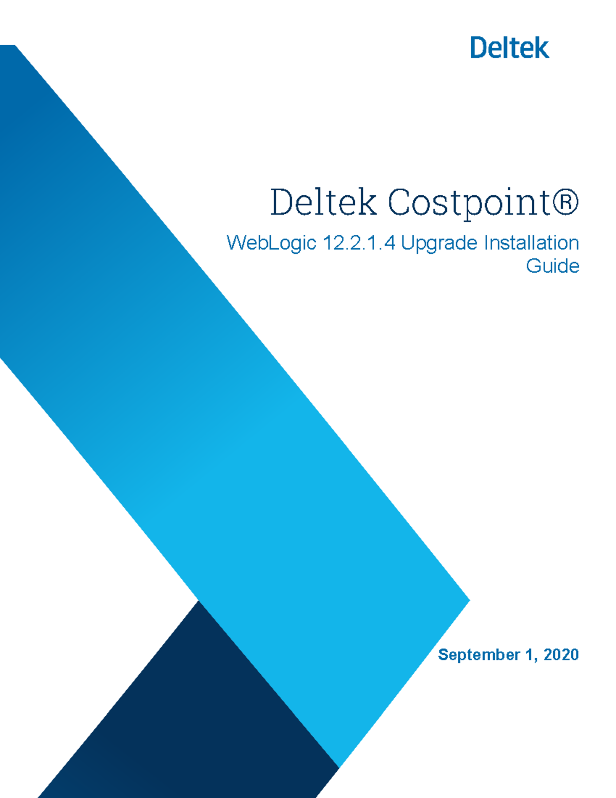Deltek Costpoint Web Logic 12214 Upgrade Installation Guide - Deltek ...