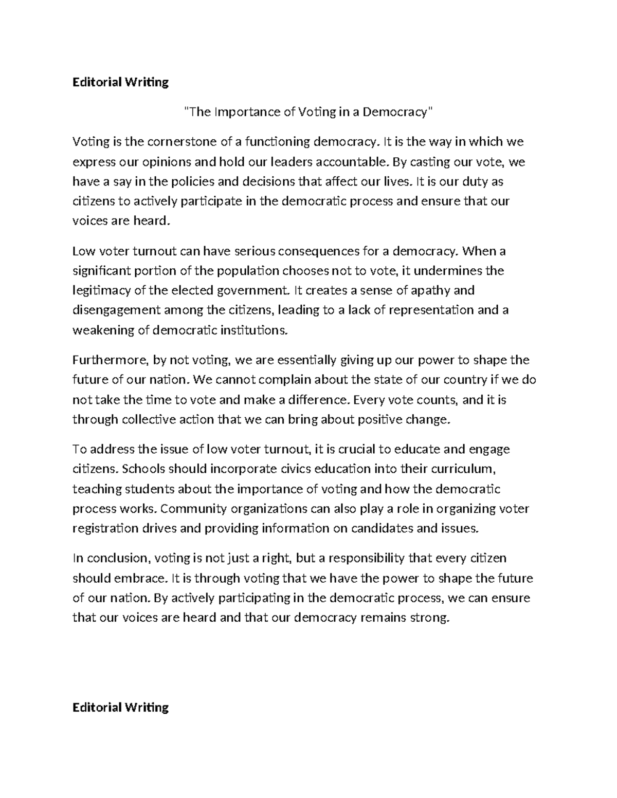 Campus journalism - Kskesksk - Editorial Writing "The Importance of ...