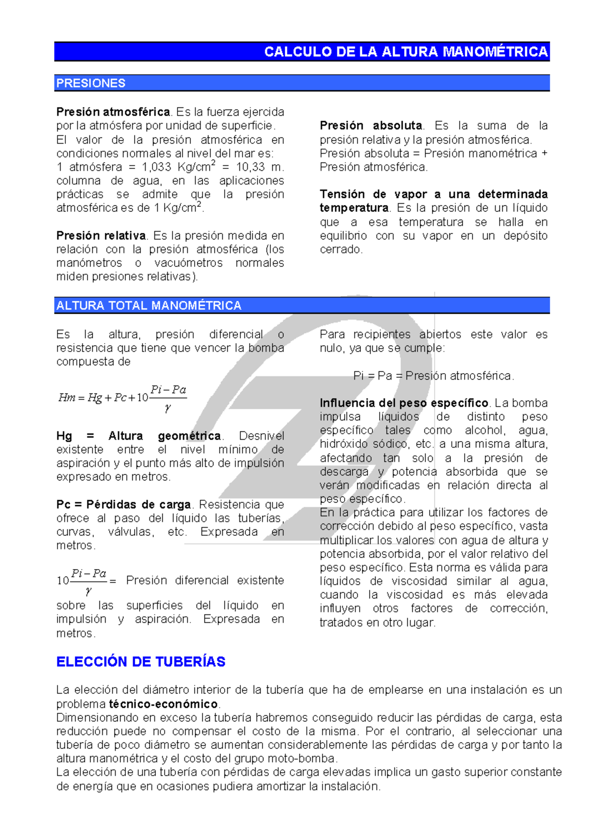 Es 4Manometrica - Libro de manometría cuarta edición - CALCULO DE LA ...
