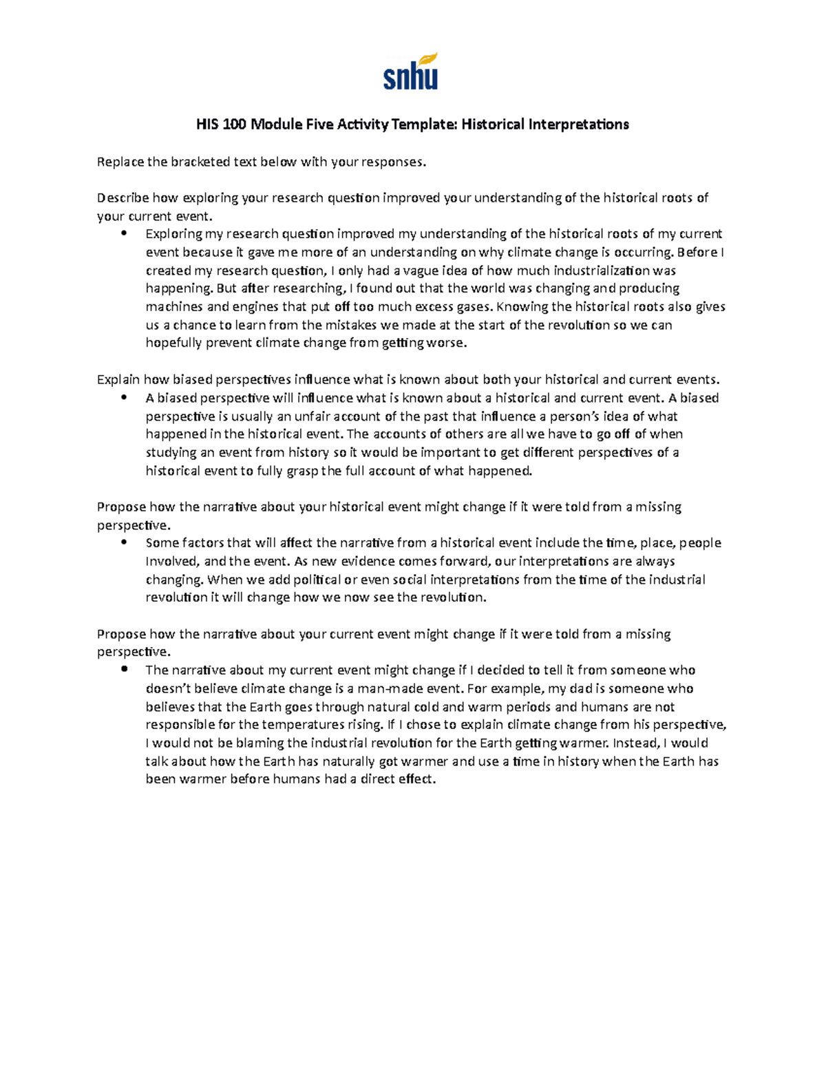 Module Five Activity Template - Describe how exploring your research ...