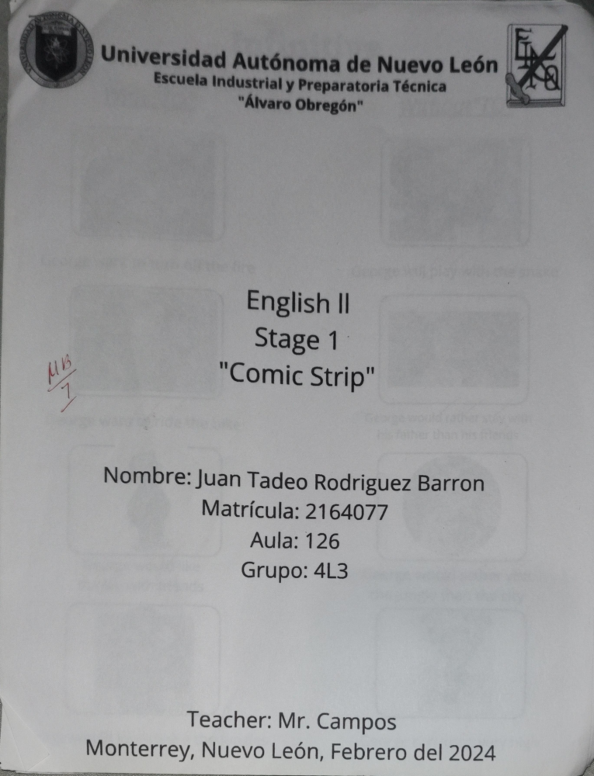 Ev E1 Mcmlii JTRB - Aaaabdbsbsb - Inglés B NS - Studocu