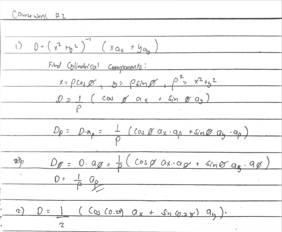 Coursework 2 - asdasd - Course work 1.) ( xax yay ) Find Cylindrical ...