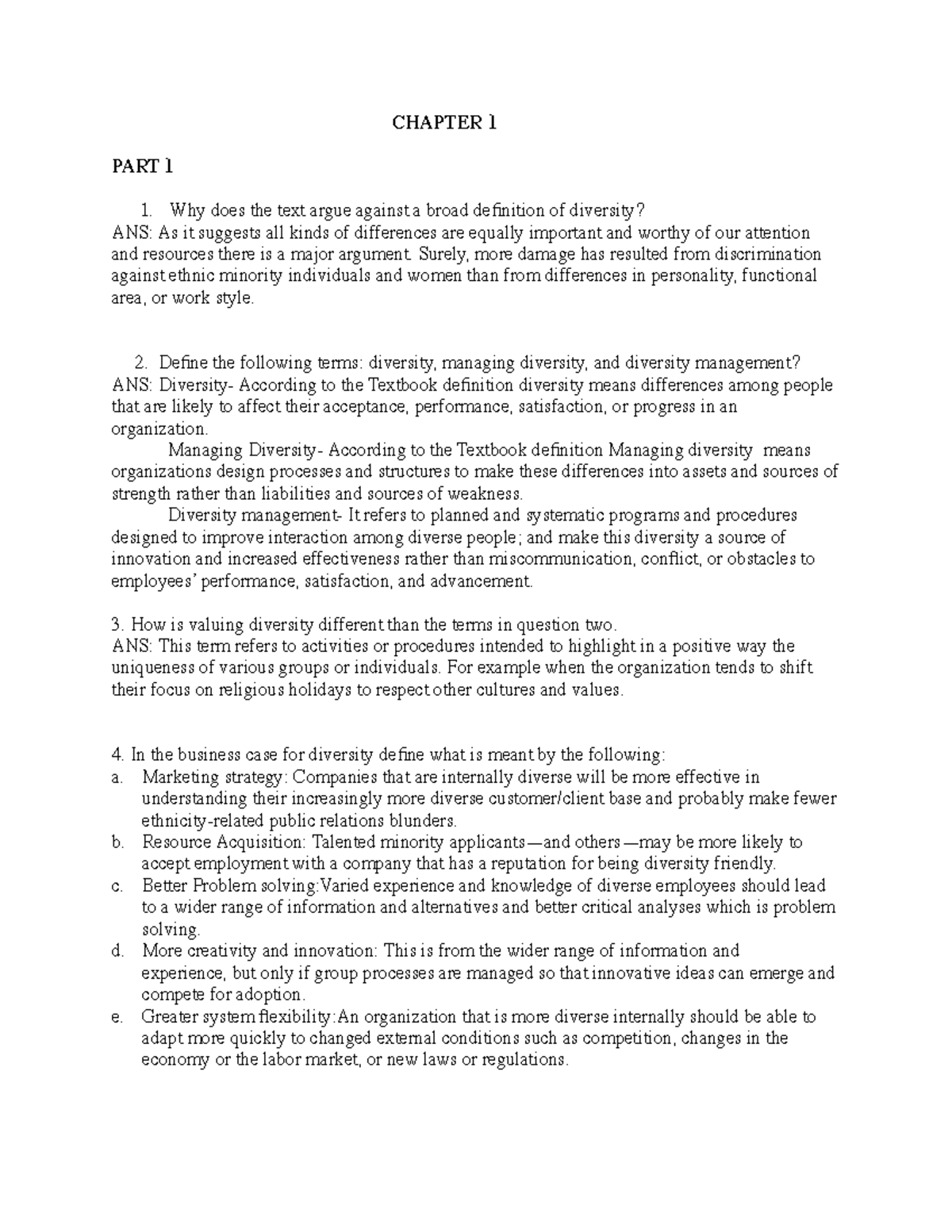 BMGT chapter 1 - UNIT 1 - CHAPTER 1 PART 1 Why does the text argue ...