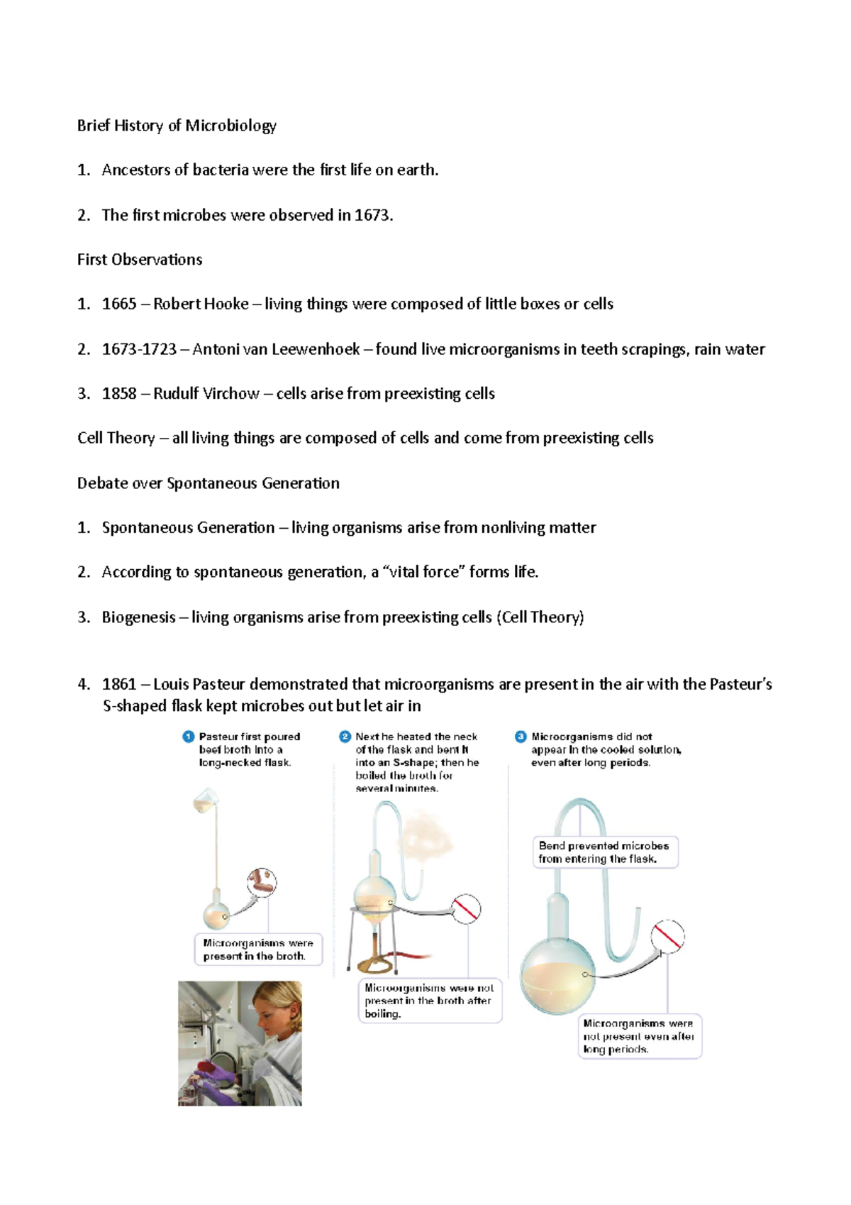 Brief History of Microbiology - Brief History of Microbiology Ancestors ...