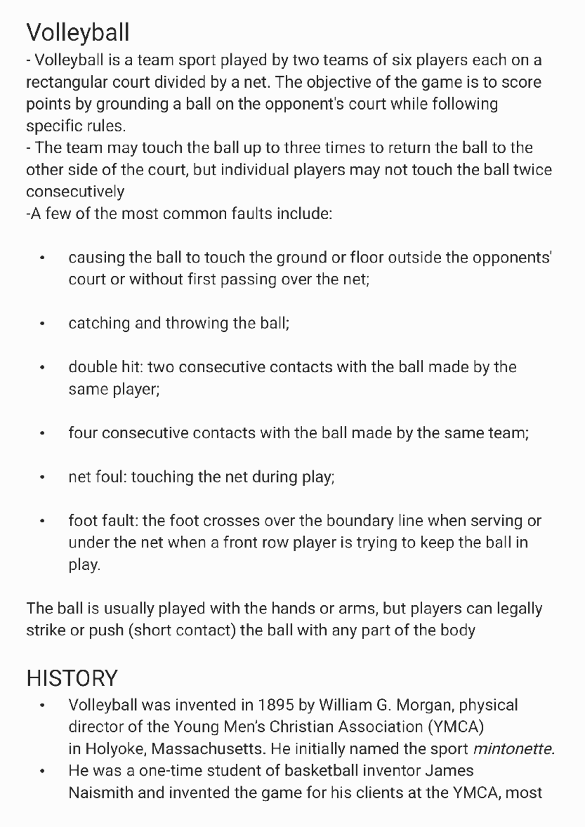 Volleyball - The objective of the game is to score points grounding a ...