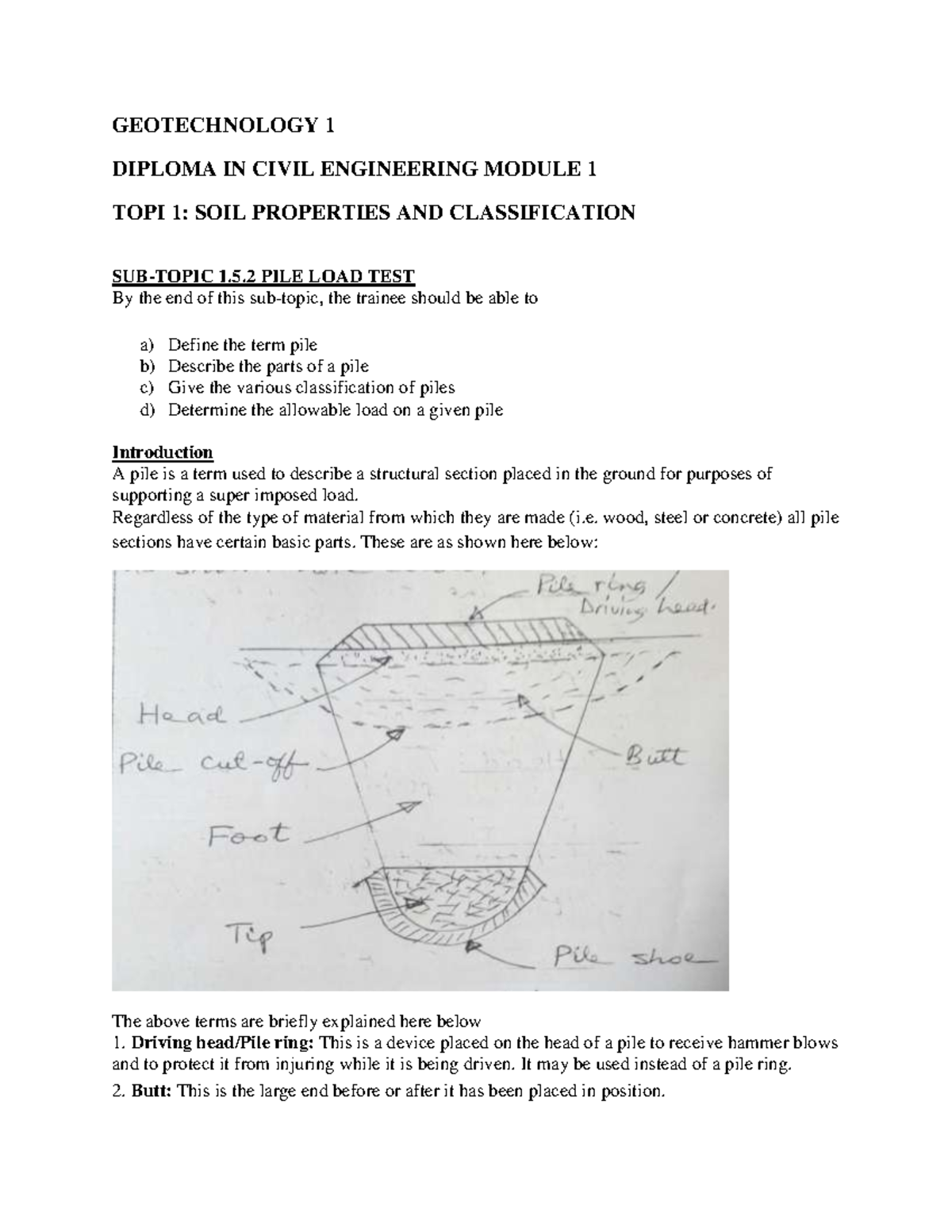1.4.4 PILE LOAD - Structure 1 - GEOTECHNOLOGY 1 DIPLOMA IN CIVIL ...