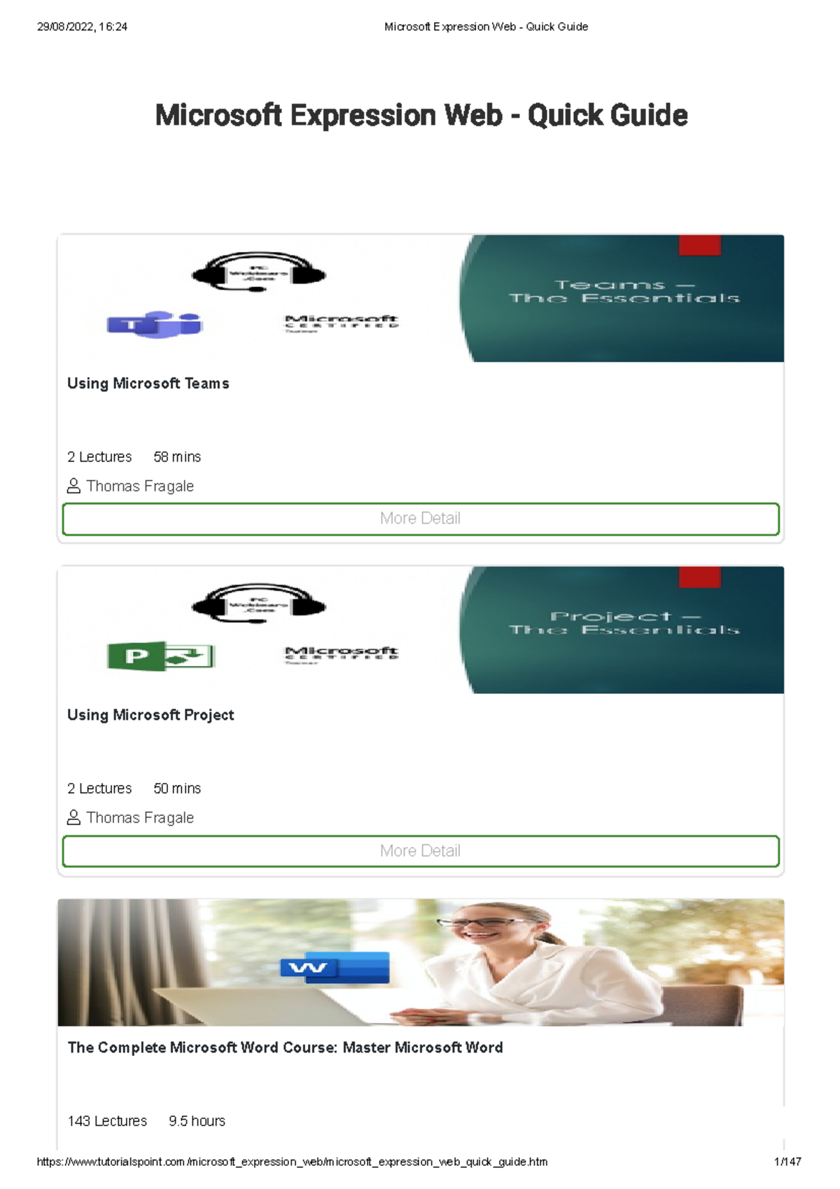 Microsoft Expression Web - Quick Guide - You can use Expression Web to ...