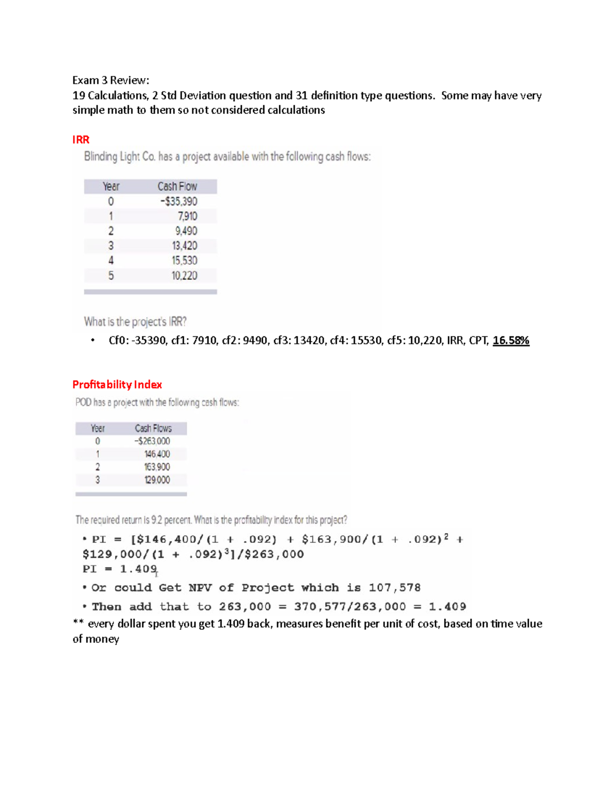 Exam 3 Review - Professor: Peter Trager - Exam 3 Review: 19 ...