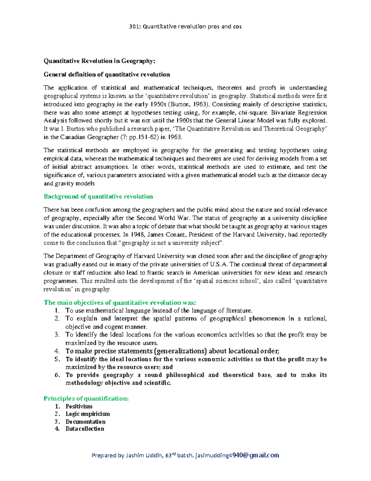 Quantitative Revolution pros and cos - Quantitative Revolution in ...