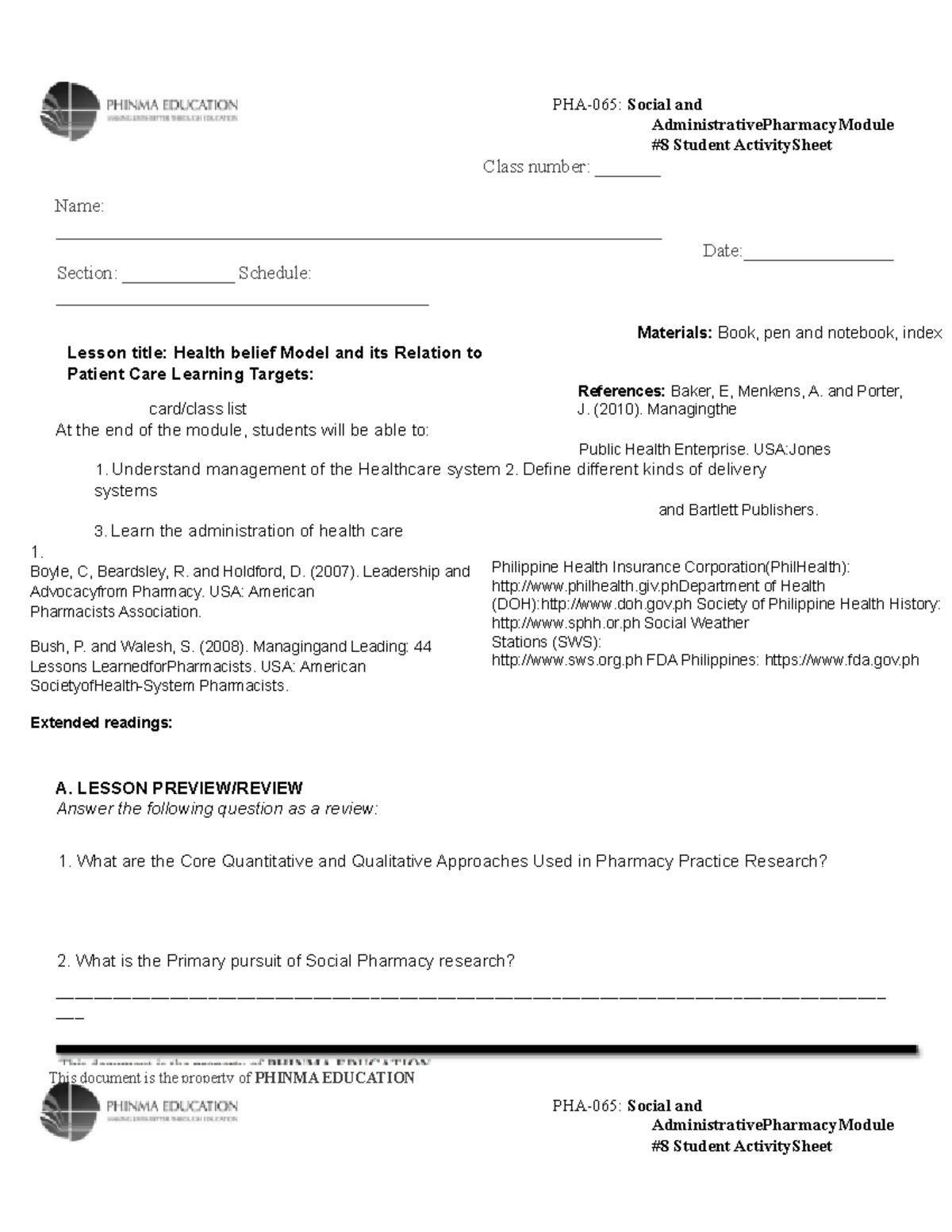 Module 8 SAS - cosmetics - PHA-065: Social and ...