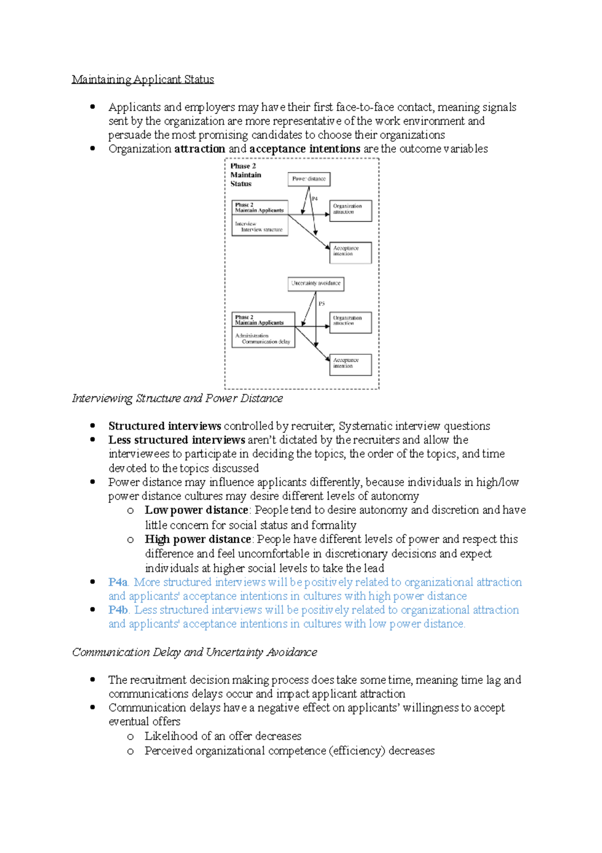 Maintaining Applicant Status - More structured interviews will be ...