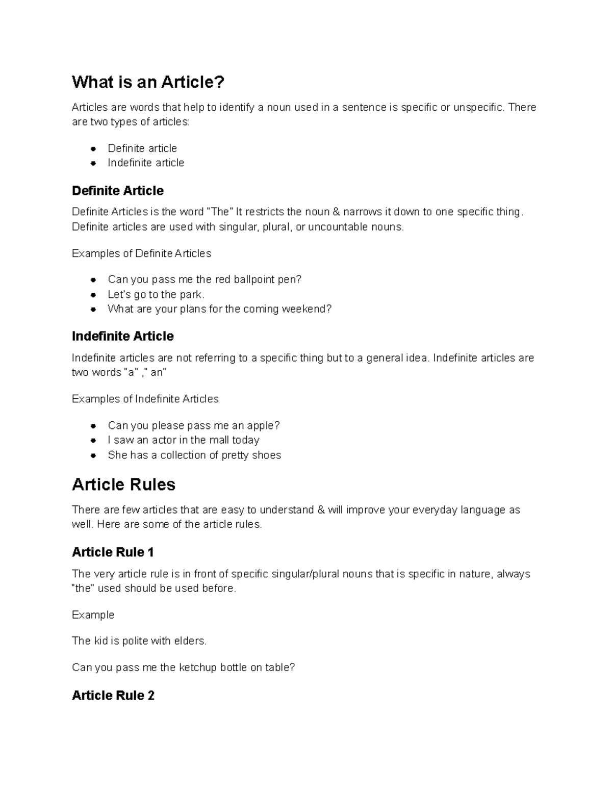 Rules Of Articles In English Grammar PDF 4 What Is An Article rules-of-articles-in-english-grammar-pdf-4-what-is-an-article
