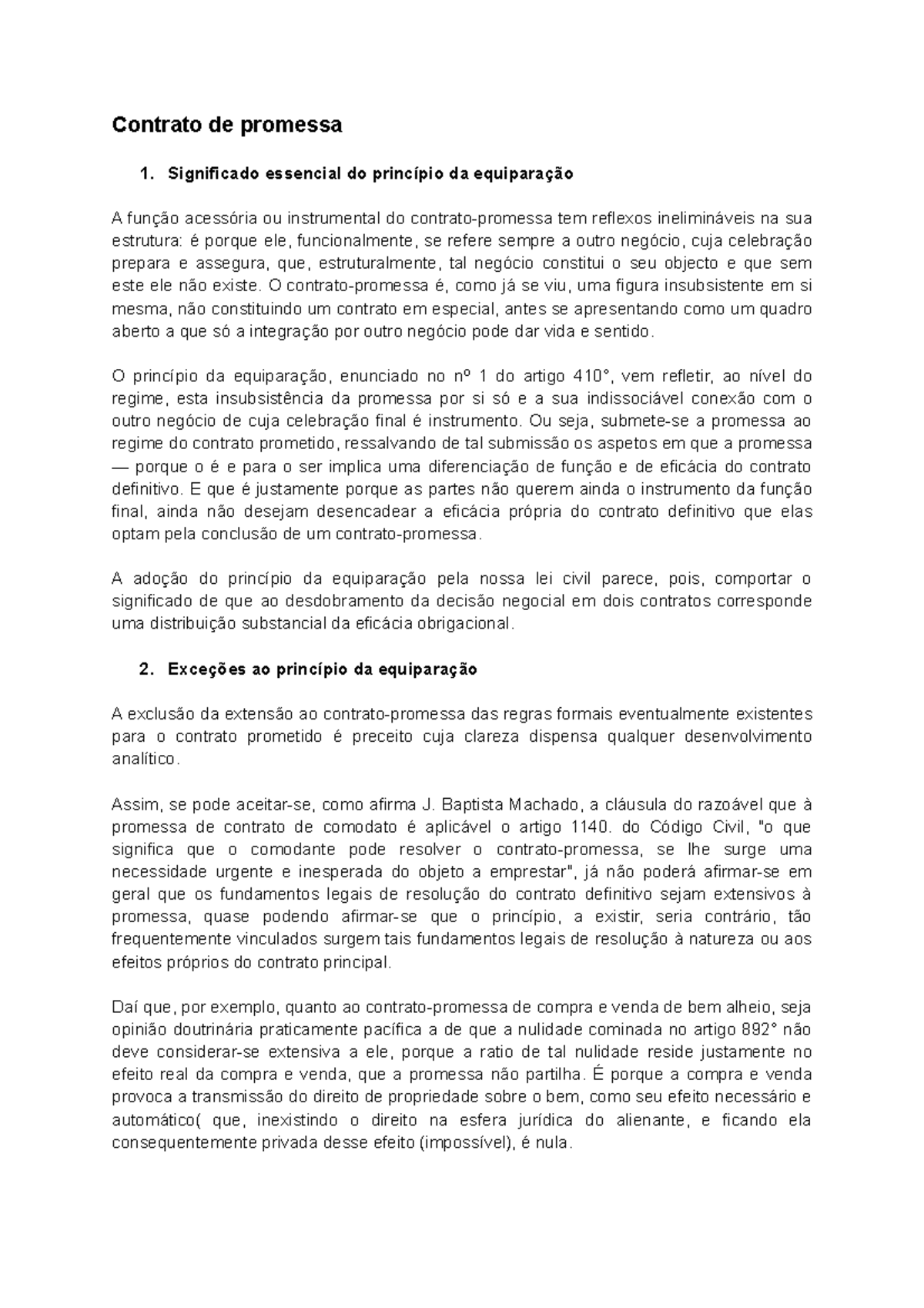 Contrato de promessa ana prata 15-06 - Contrato de promessa 1. Significado essencial do ...