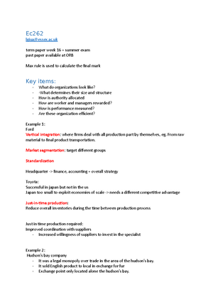 Lecture 7 – Perfect Competition and the supply curve - Lecture 7 ...
