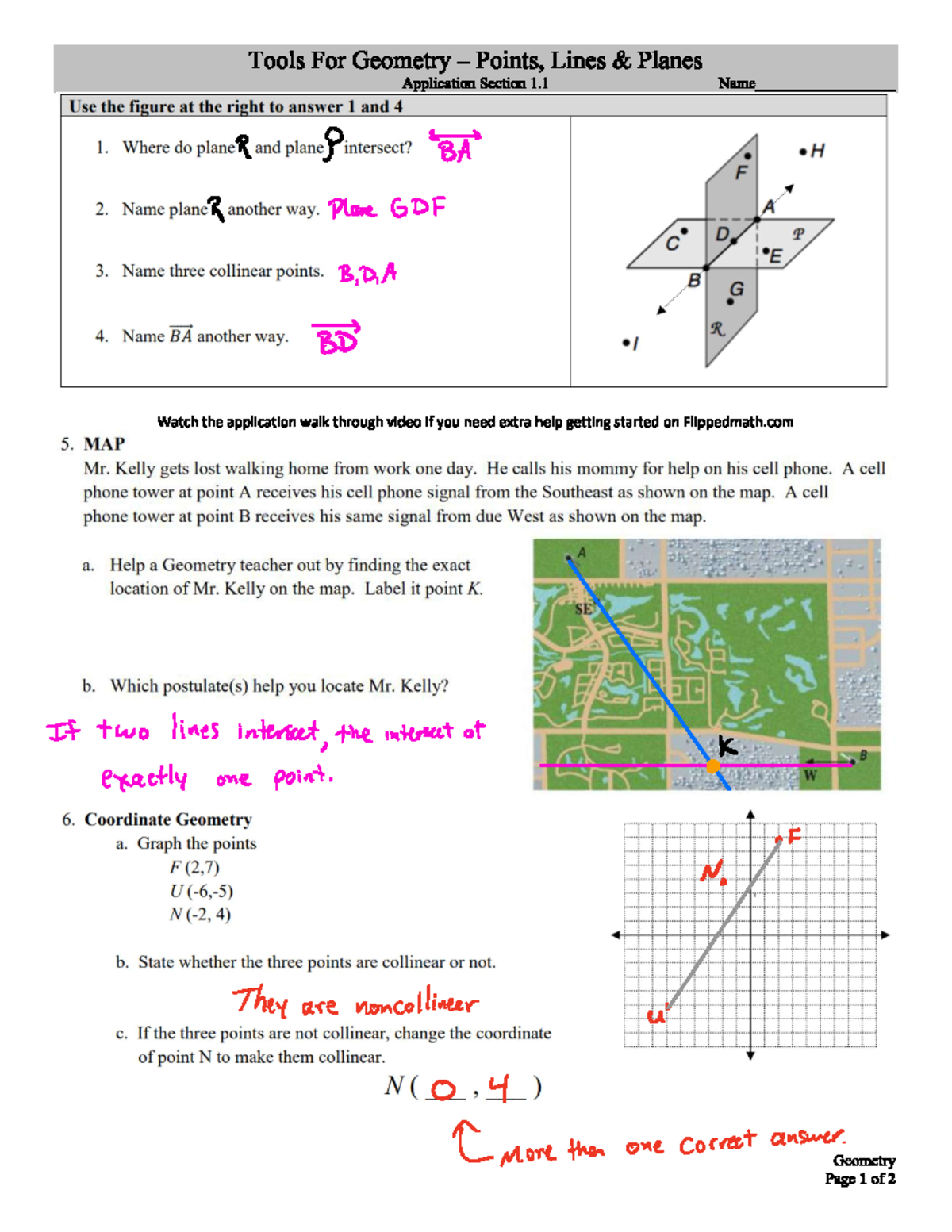 Geometry Answers For Telephone Project - NURS 245 - Studocu