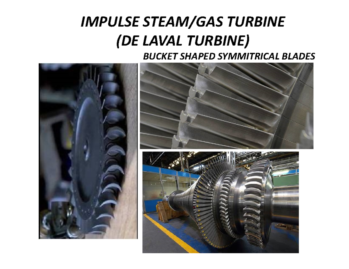 Basic Thermodynamics-9 - IMPULSE STEAM/GAS TURBINE (DE LAVAL TURBINE ...