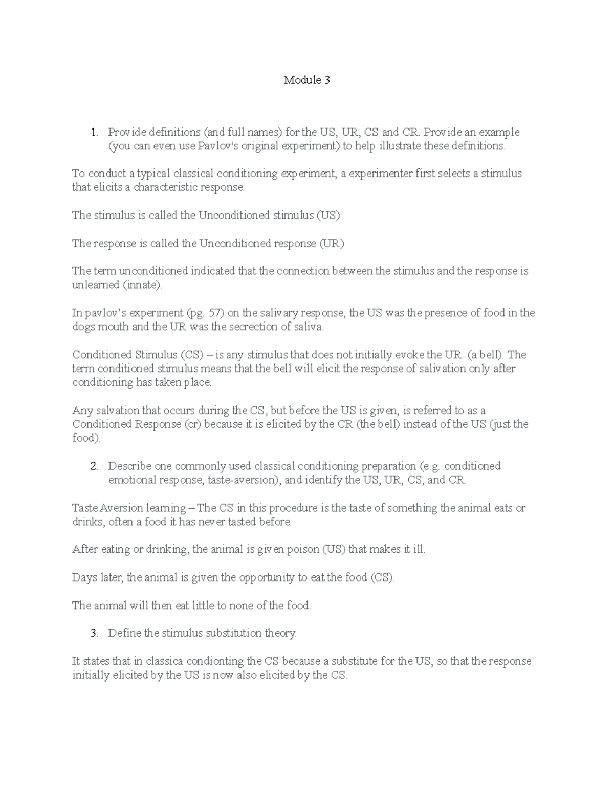 Module 3 - Module 3 Provide definitions (and full names) for the US, UR ...