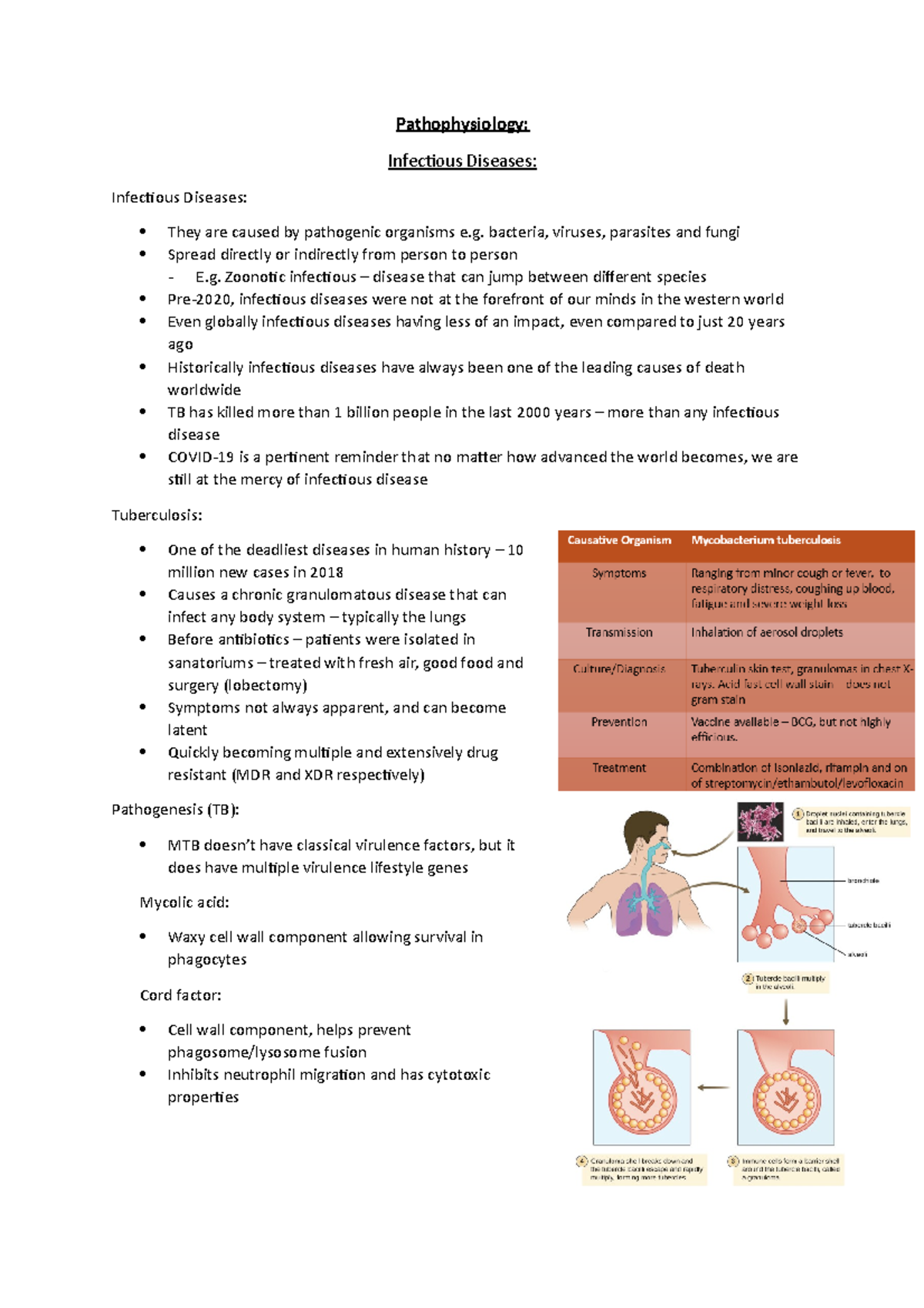 Lecture 5 - Infectious Diseases - Pathophysiology: Infectious Diseases ...