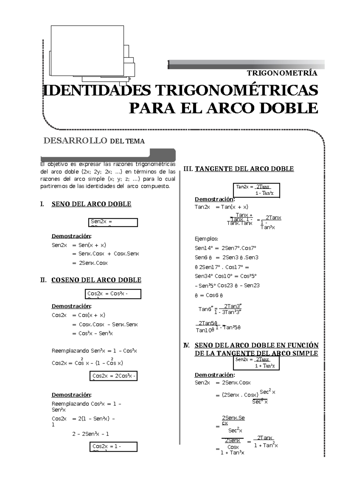 401184370 Tema 09 Identidades trigonometricas para el arco doble pdf ...