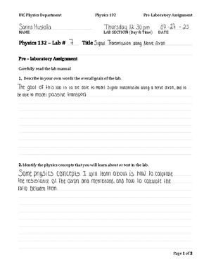 Lab 6 - lab - UIC Physics Department Physics 132 Pre-Laboratory ...