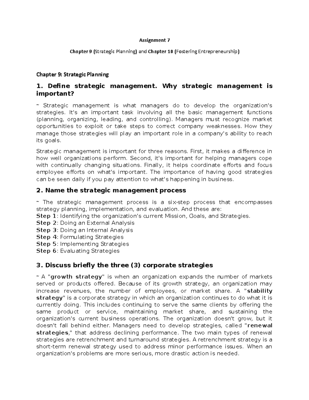 Assignment 7 (PMO) - I hope it helps! - Assignment 7 Chapter 9 ...