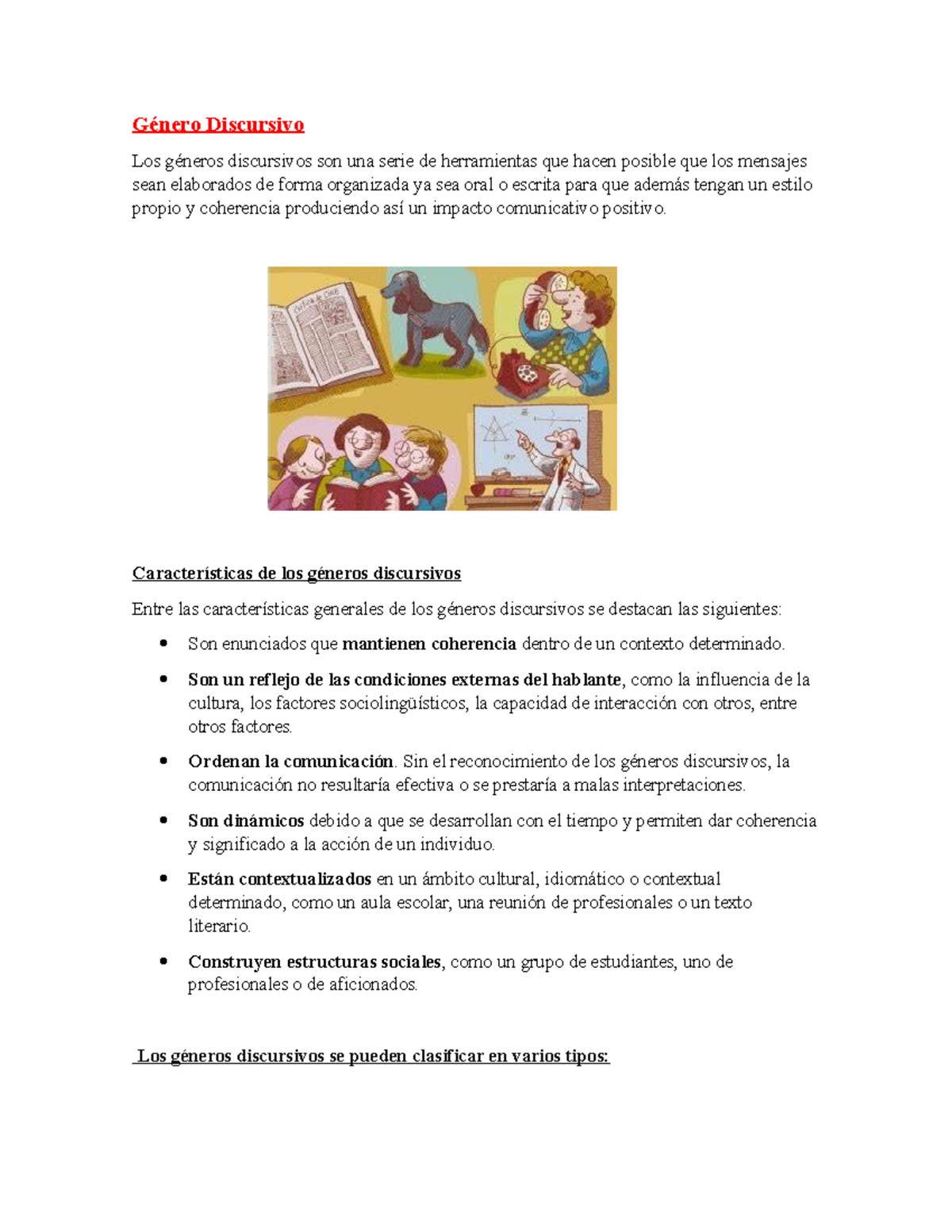 Genero discursivo - Resumen Lenguaje Y Comunicación I - Género ...