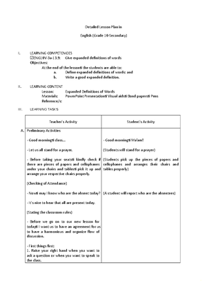 Detailed Lesson Plan: Volleyball - Reyes, Ralph Lawrenz A. BPED - 1B ...