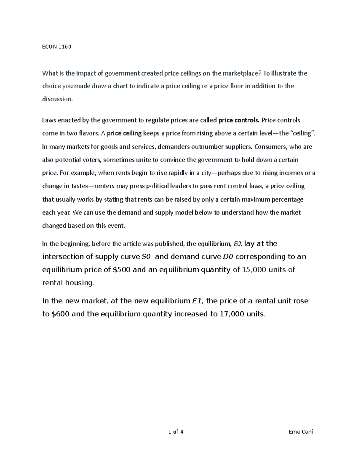 Document 5 - Rent Control - ECON 1160 What is the impact of government ...