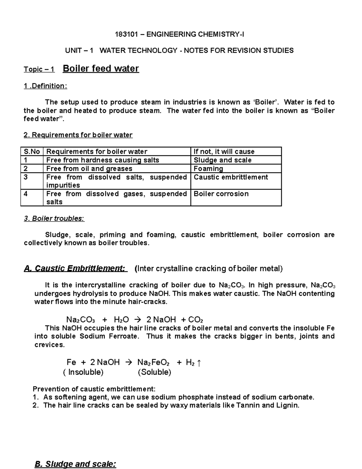Chemistry I Notes IV - Useful for unit - 183101 – ENGINEERING CHEMISTRY ...