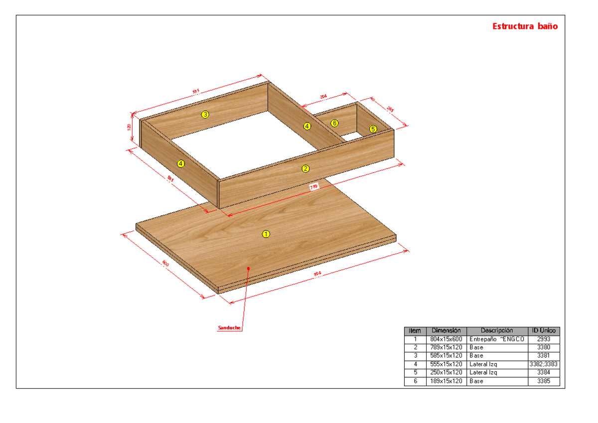 Planos ensamble Barbosa - Sanduche Cocina 10982 00 320 2 2316 1 1975 ...